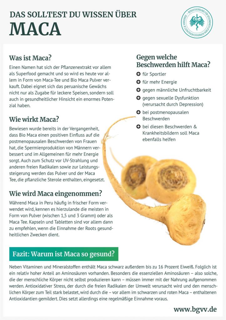 ️ ️ Maca - steigert die Potenz & lässt Muskeln wachsen?